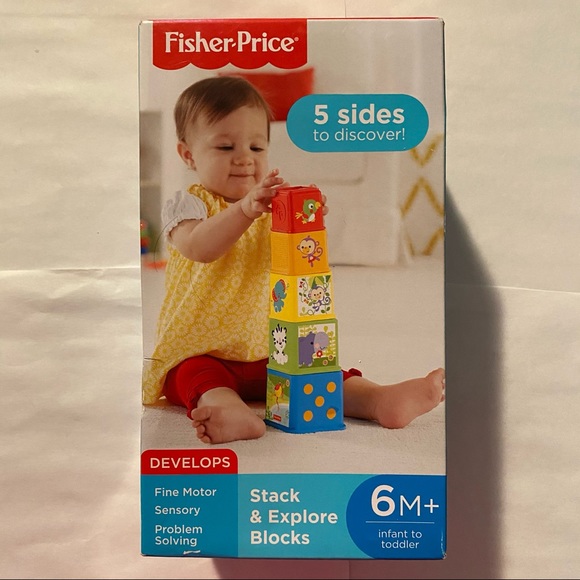 Fisher-Price | Toys | Fisher Price Stack Explore Blocks 5 Pieces | Poshmark